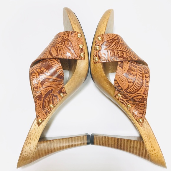 MICHAEL Michael Kors | Shoes | Michael Kors Embossed Leather Clogs ...